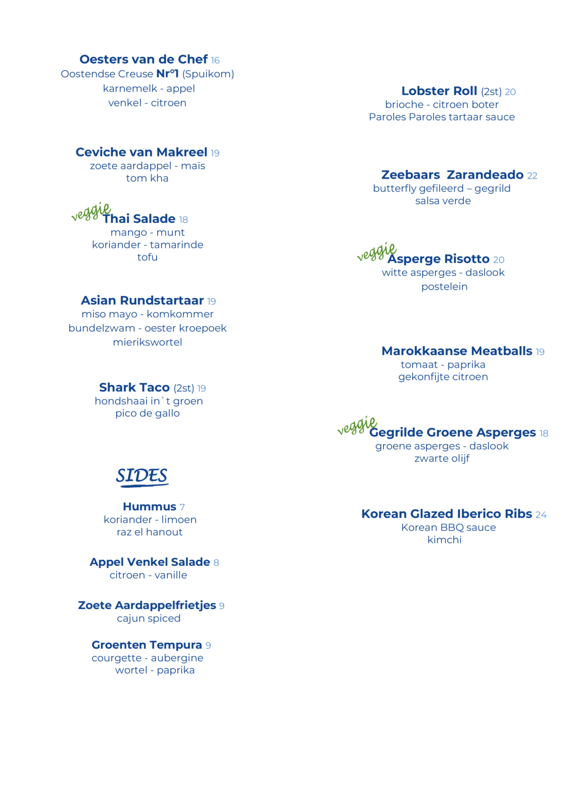 Menu - Paroles Paroles